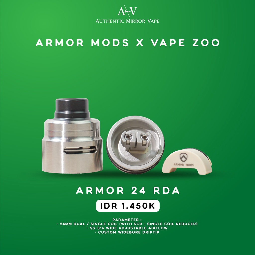 Jual Armor24 RDA 24MM by Armor Mods 100% Authentic - AT | Shopee Indonesia