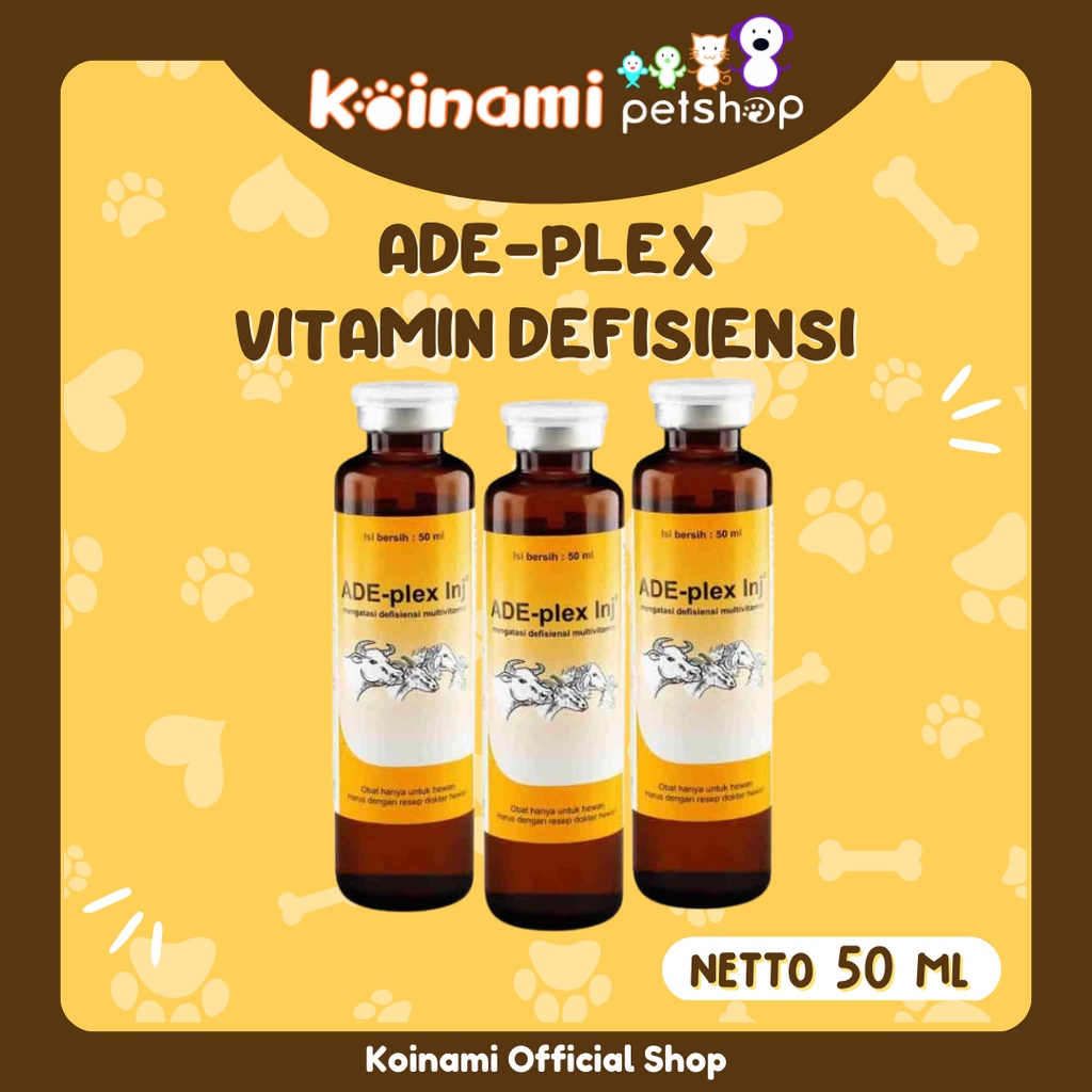 Jual ADE-plex Inj 50ml - Vitamin Defisiensi Multivitamin Sapi Kambing ...