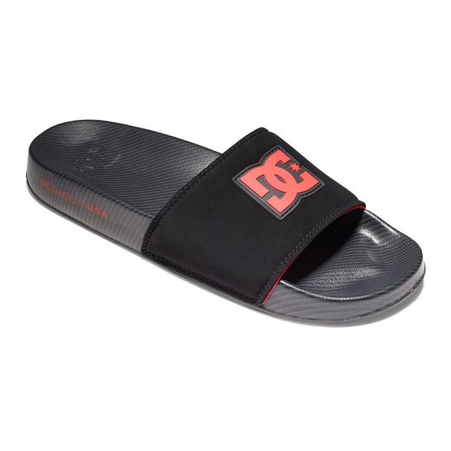 Jual DC Shoes Men DC Slide Sandals Black/Red/Grey ADYL100043 | Shopee ...