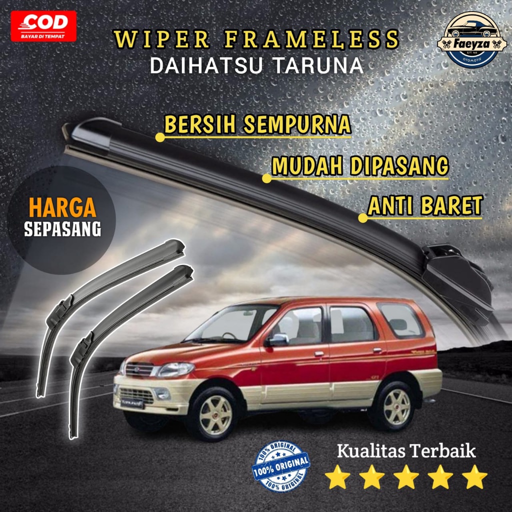 Jual Wiper Frameless Mobil Daihatsu Taruna Sapuan Wifer Kaca Mobil