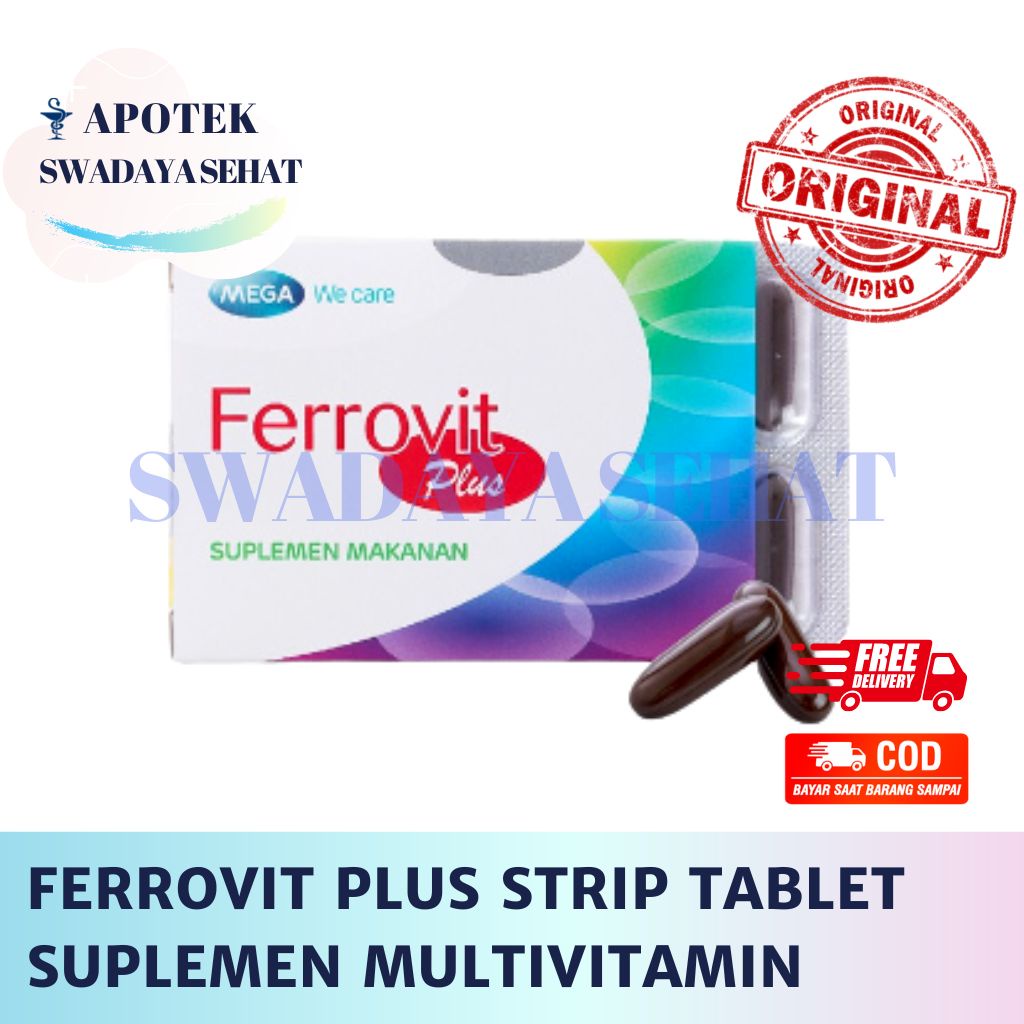 Jual FERROVIT PLUS Strip Tablet - Multivitamin dan Mineral Suplemen ...