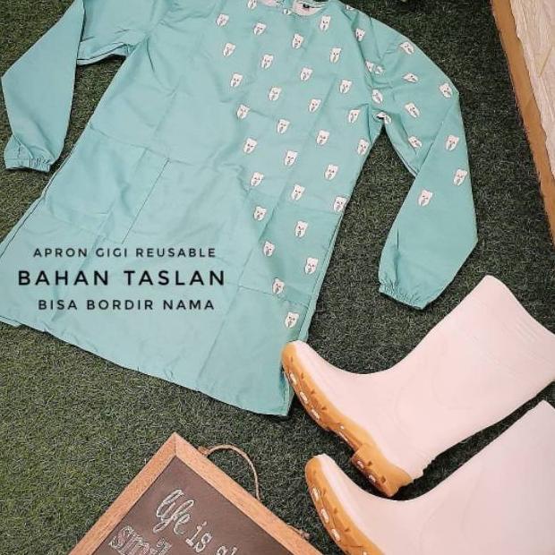 Jual APRON GIGI BAHAN TASLAN (harap ditulis ukuran dan motif di ...