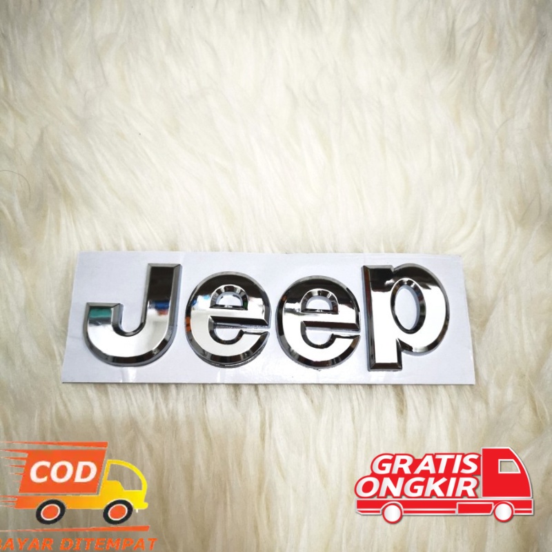 Jual EMBLEM MOBIL "JEEP" BESAR CHROME. | Shopee Indonesia