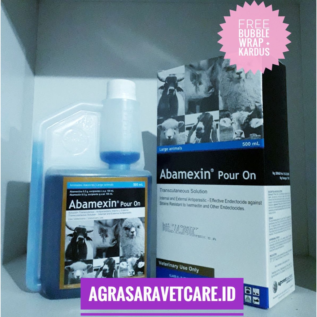 Jual ABAMEXINN POUR ON 500 ML - obat kutu/ caplak/ scabies tetes punuk ...