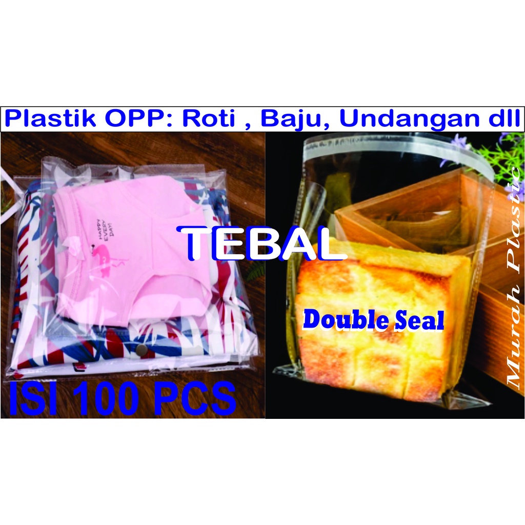 Jual PLASTIK OPP LEM SUPER TEBAL 10X20 12X20 15X20 17X20 18X20 19X20 ...