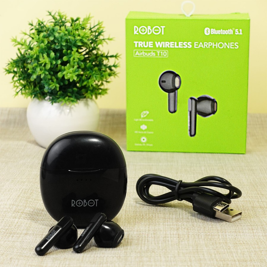 Jual HEADSET BLUETOOTH ROBOT EARPHONES ROBOT AIRBUDS T10 WATERPROFF ...
