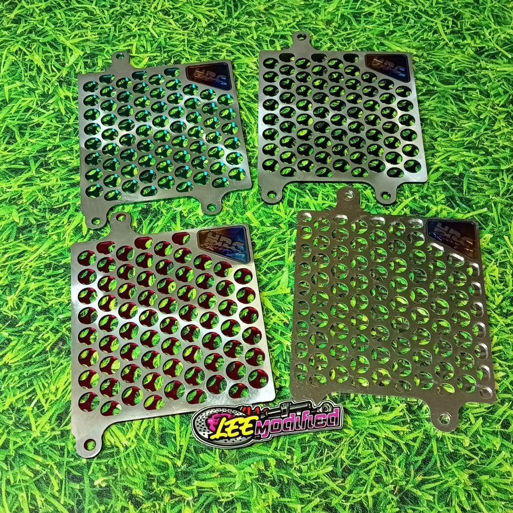 Jual COVER RADIATOR HRC ALUMUNIUM EMBLEN TITANIUM HONDA VARIO 125 150 ...