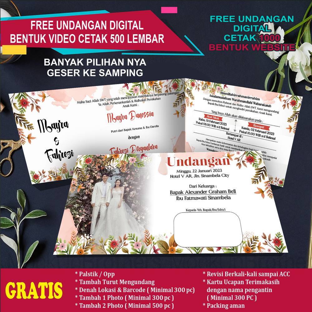 Jual Undangan khitanan, sunatan, tasyakuran khitan bisa juga untuk ...