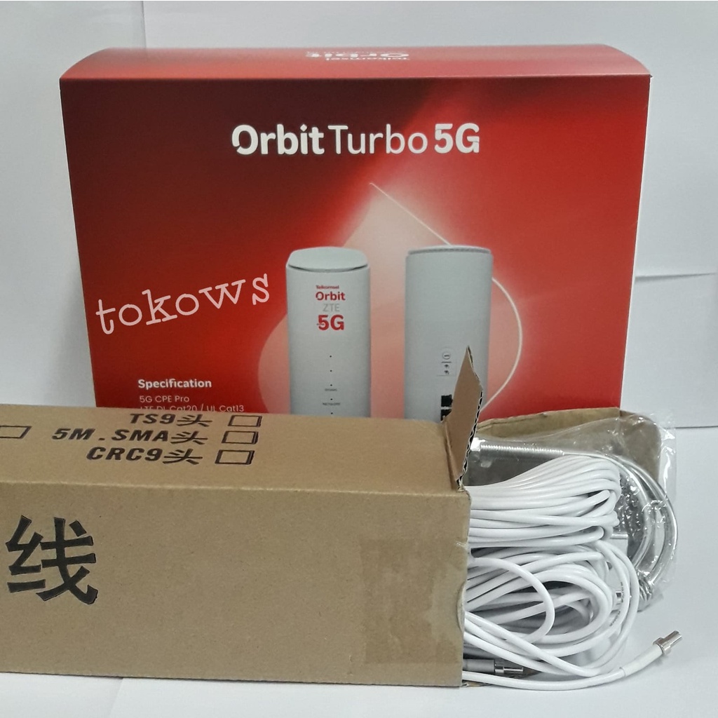 Jual Modem Router Telkomsel Orbit Turbo 5G ZTE MC801A FREE Antena OMNI ...