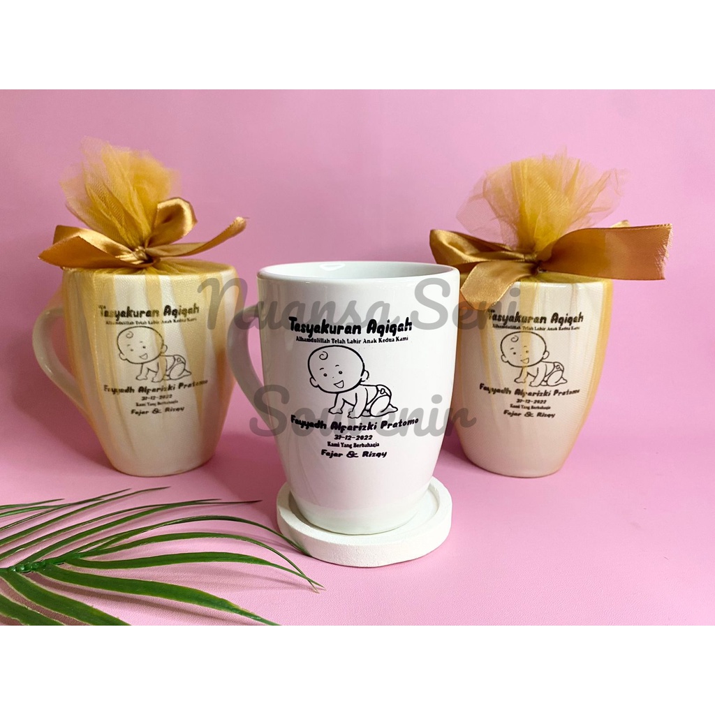 Jual Souvenir Gelas Mug Corel Keramik Gelas Cangkir Cafe Porselen Warna ...