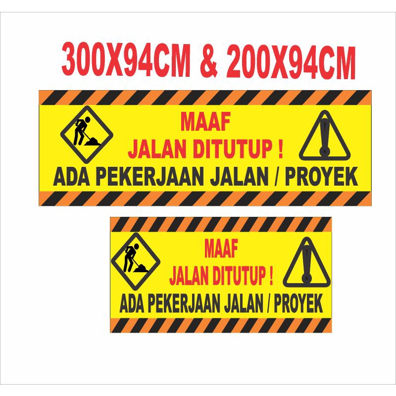 Jual BANNER ADA PEKERJAAN JALAN/PROYEK | Shopee Indonesia