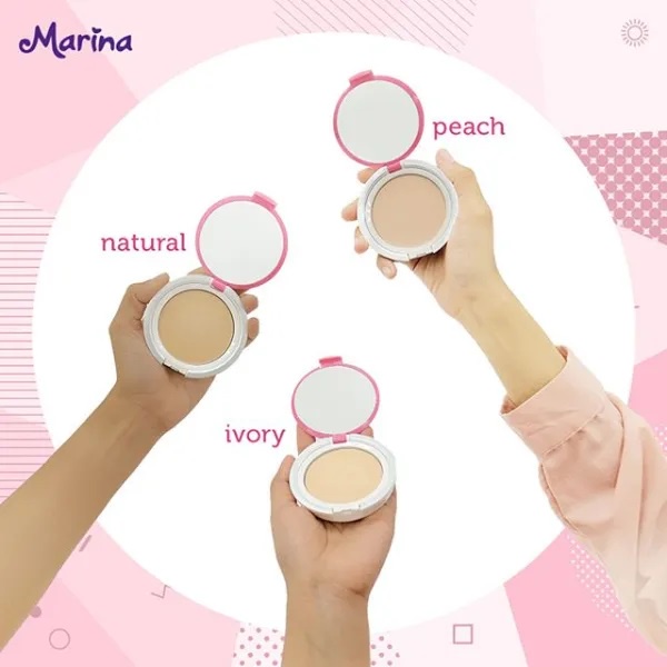 Jual MARINA UV COMPACT POWDER BRIGHTEN UP - 12 Gr | Shopee Indonesia