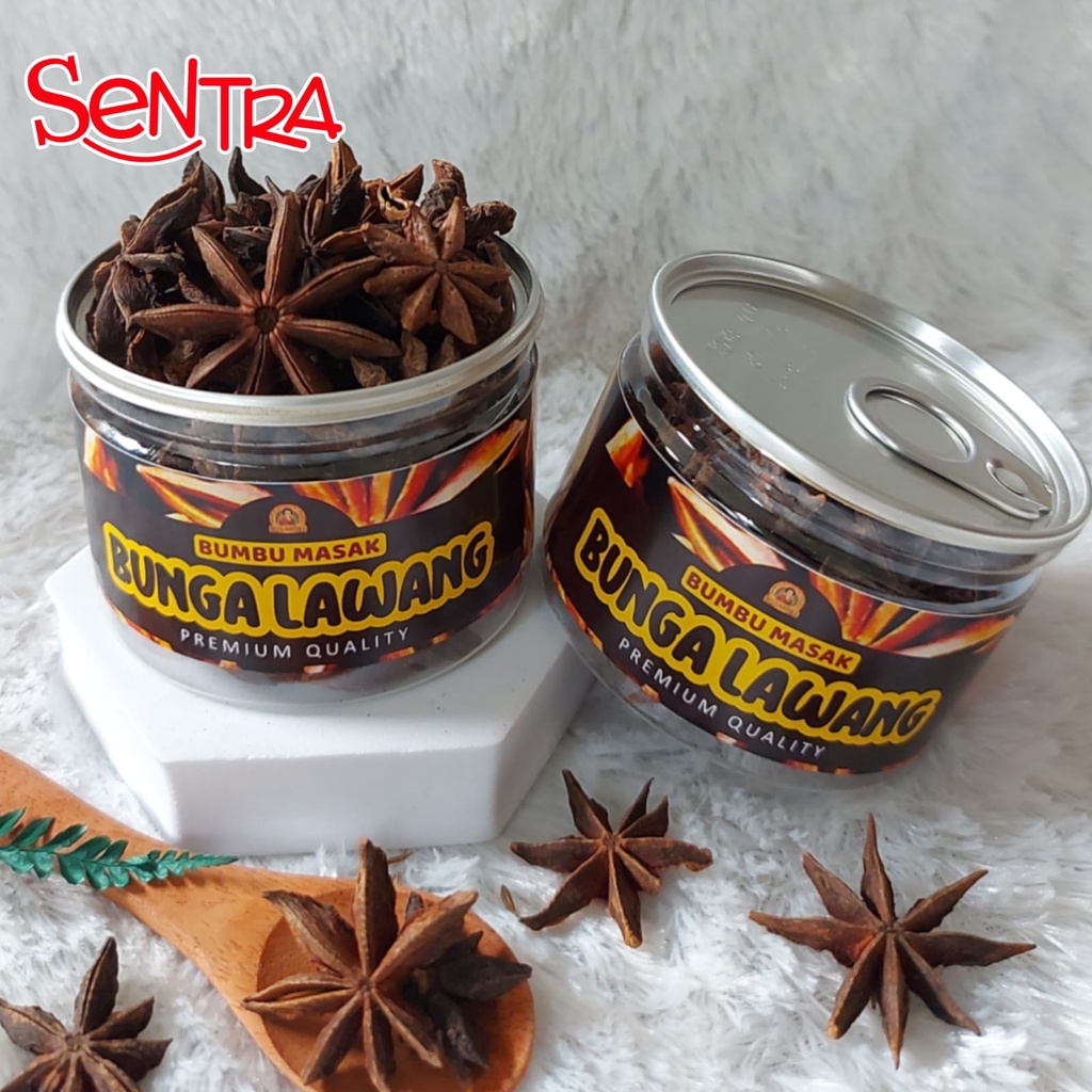Jual Rempah Bunga Lawang || Bumbu Pekak Star Anise Premium Kemasan PET ...