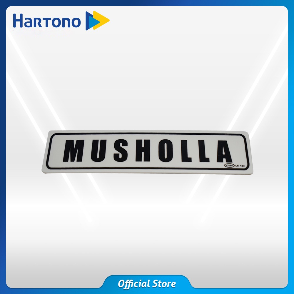 Jual GM Label Small 123 Mushola MUSHOLA | Shopee Indonesia