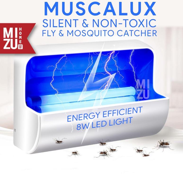 Jual MUSCALUX SQUARE Fly Mosquito Catcher LED 8W Mesin Perangkap Lalat ...