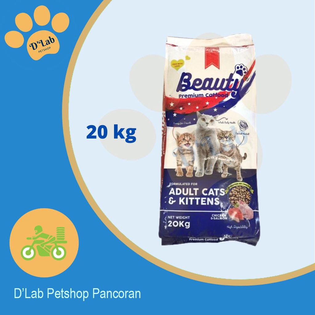 Jual BEAUTY Premium Cat Food 20kg - Makanan kucing 20 kg | Shopee Indonesia