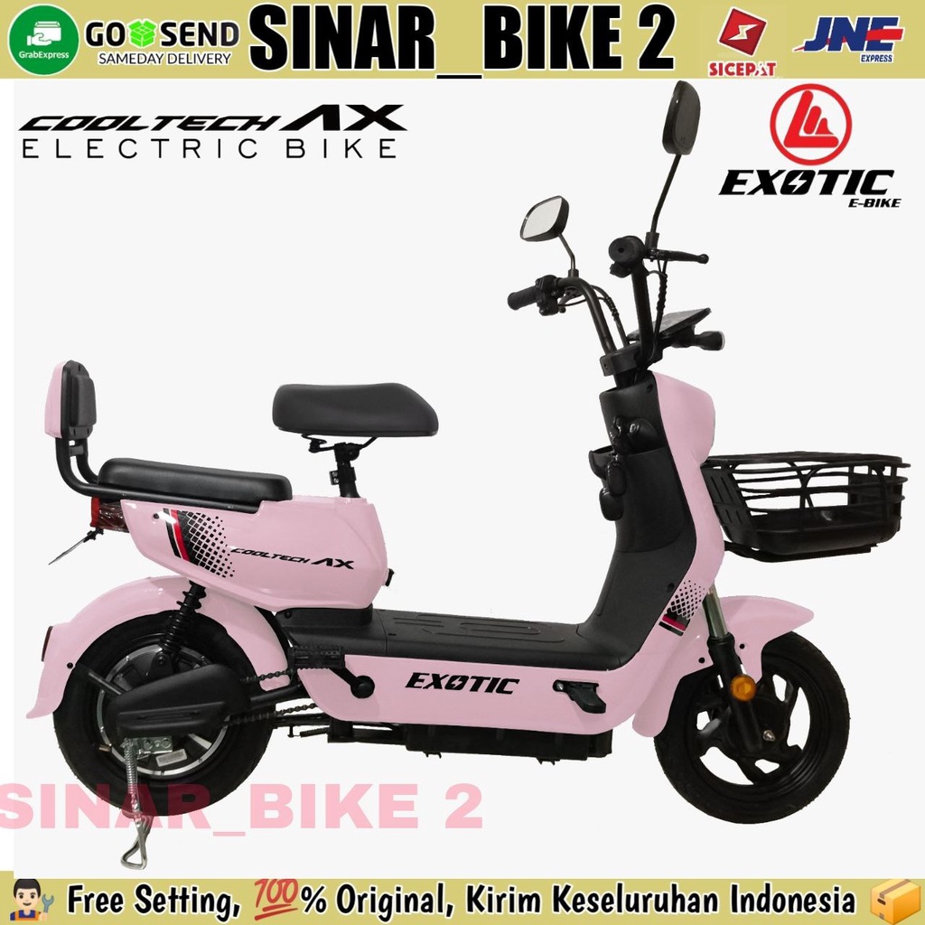 Jual Sepeda Motor Listrik EXOTIC COOLTECH AX 500 Watt & COOLTECH AK ...