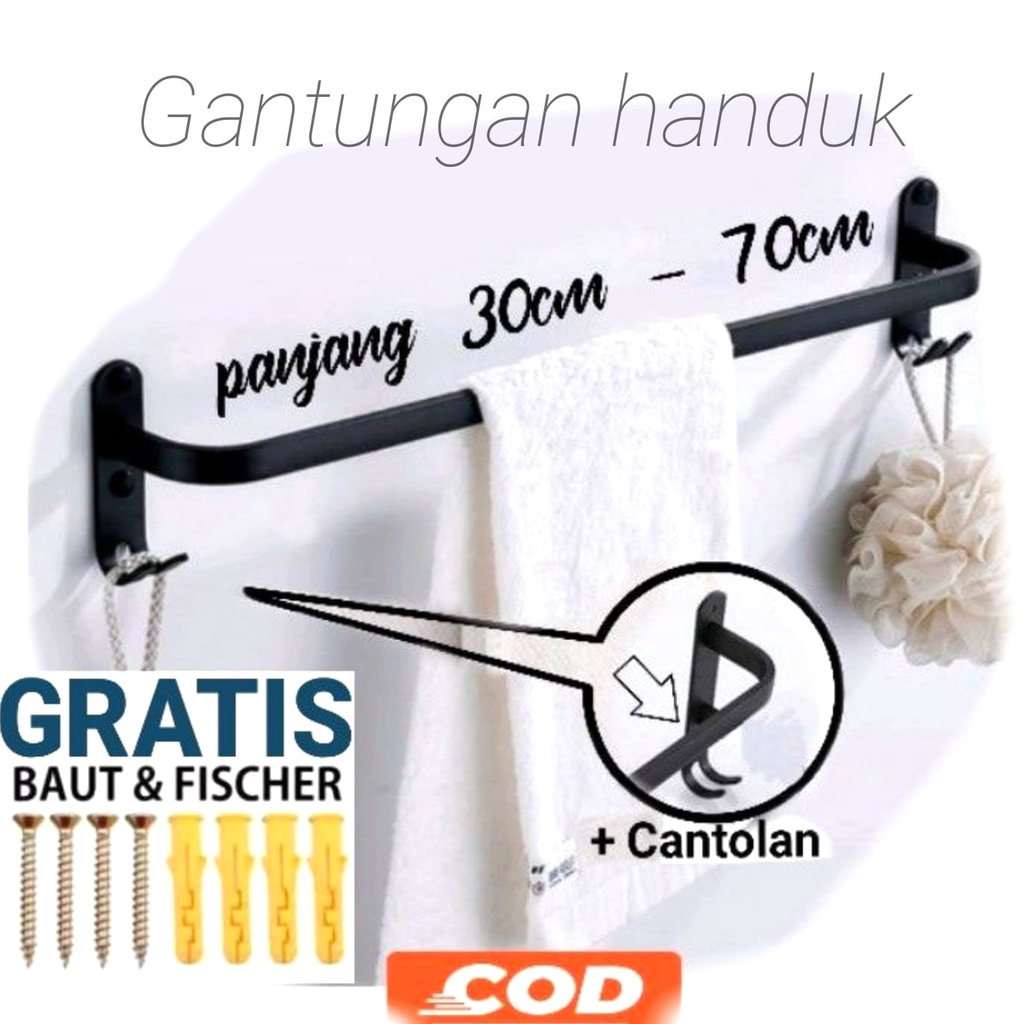 Jual gantungan handuk / gantungan baju / castok gantungan baju ...