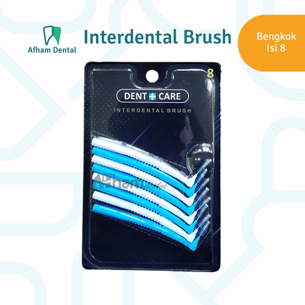Jual SIKAT GIGI ORTHO BEHEL INTERDENTAL BRUSH ISI 5 AFHAM DENTAL ...