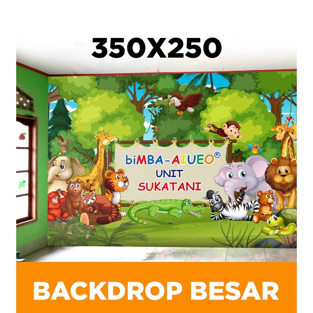 Jual BACKDROP UNTUK BIMBA, WALLPAPER, TK, SD, PLAYGROUP, PLAYGROUND ...