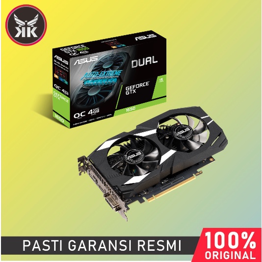 Jual VGA CARD ASUS GTX 1650 DUAL OC 4GB DDR6 | Shopee Indonesia