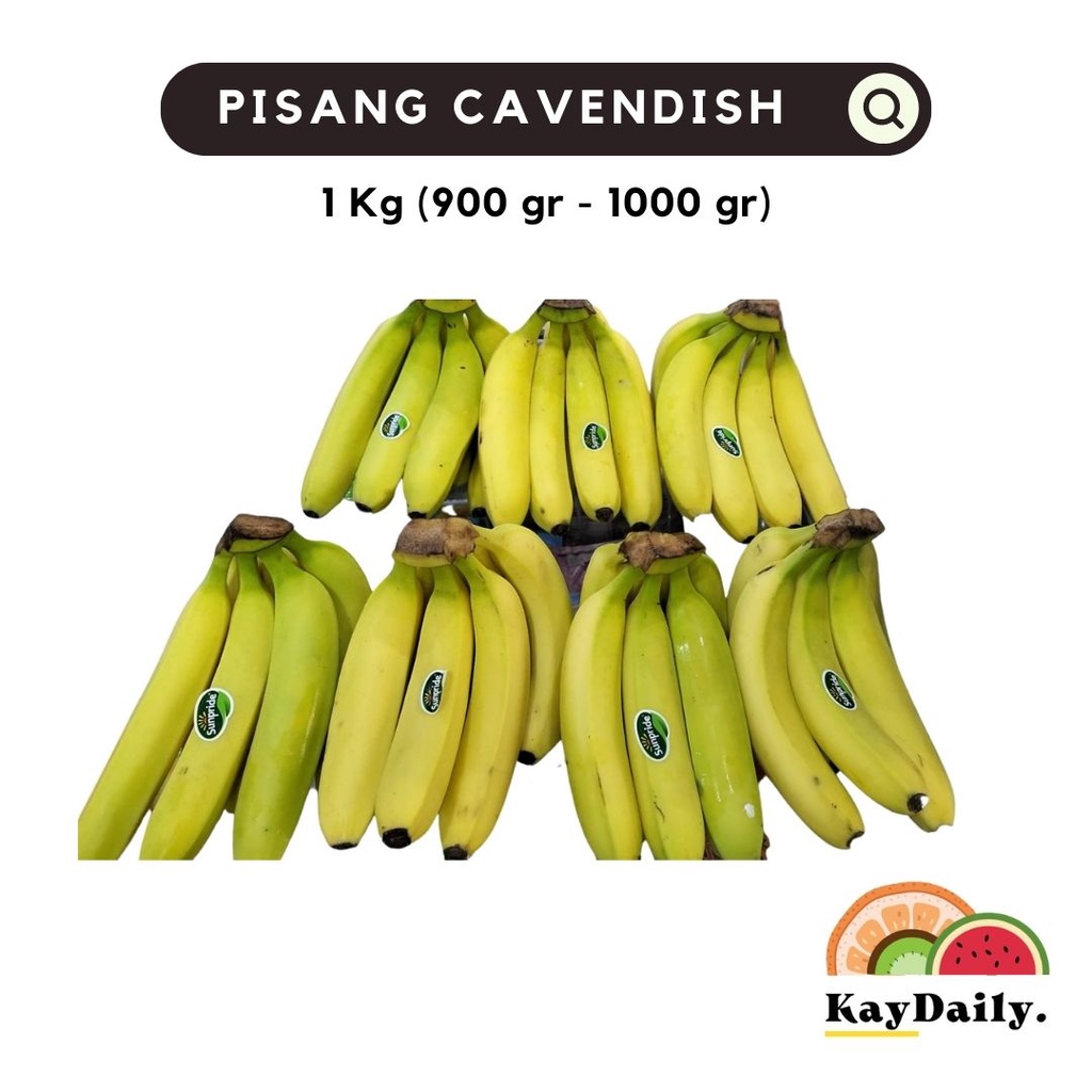 Jual PISANG CAVENDISH SUNPRIDE 1 KG | Shopee Indonesia