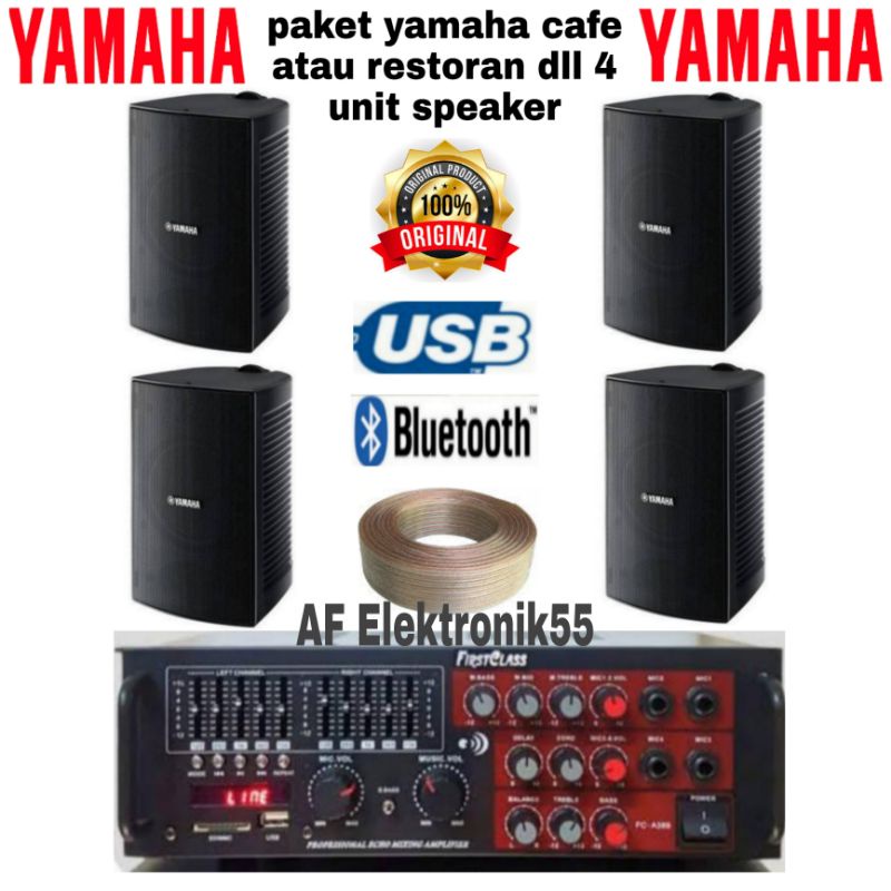 Jual Paket Sound System Yamaha 4 Unit Speaker Untuk Di Cafe Atau Restoran Original | Shopee ...