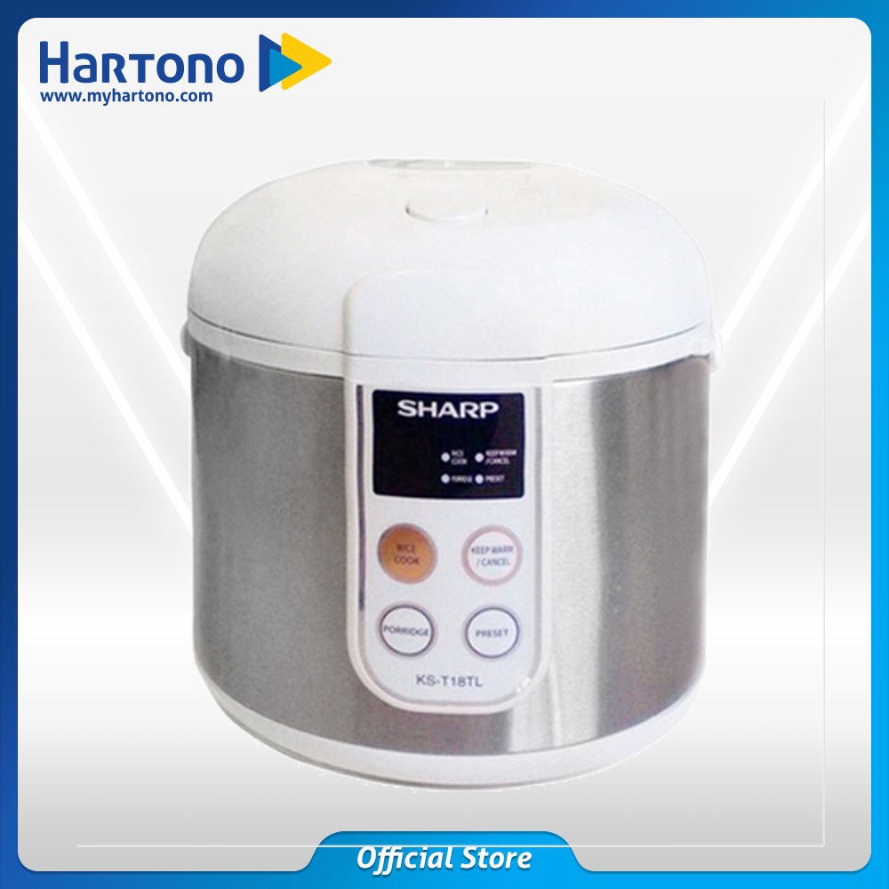 Jual SHARP RICE COOKER KST18TLST | Shopee Indonesia