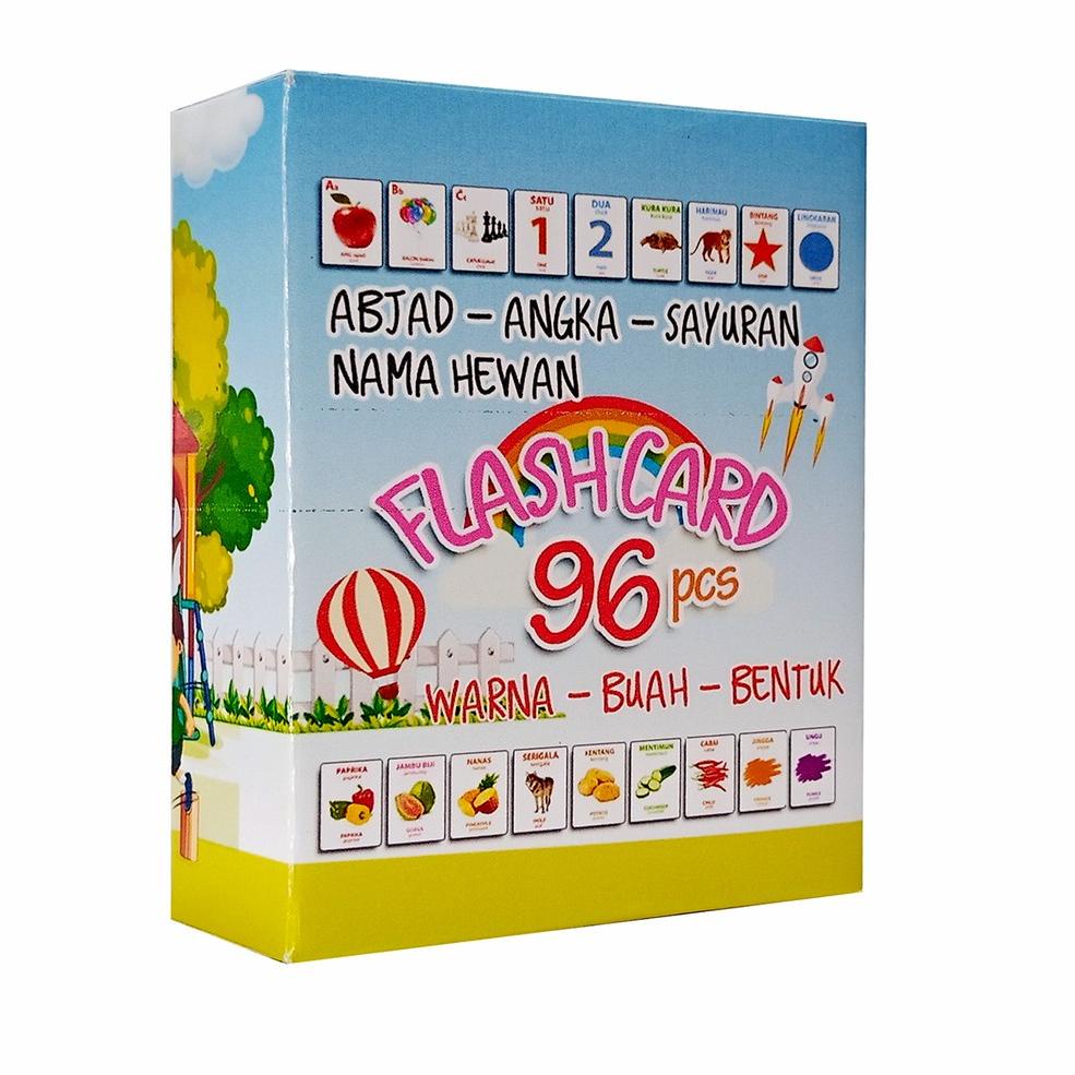 Jual PALING DICARI FlashCard 96 Kartu Edukasi - Huruf, Angka, Hewan ...