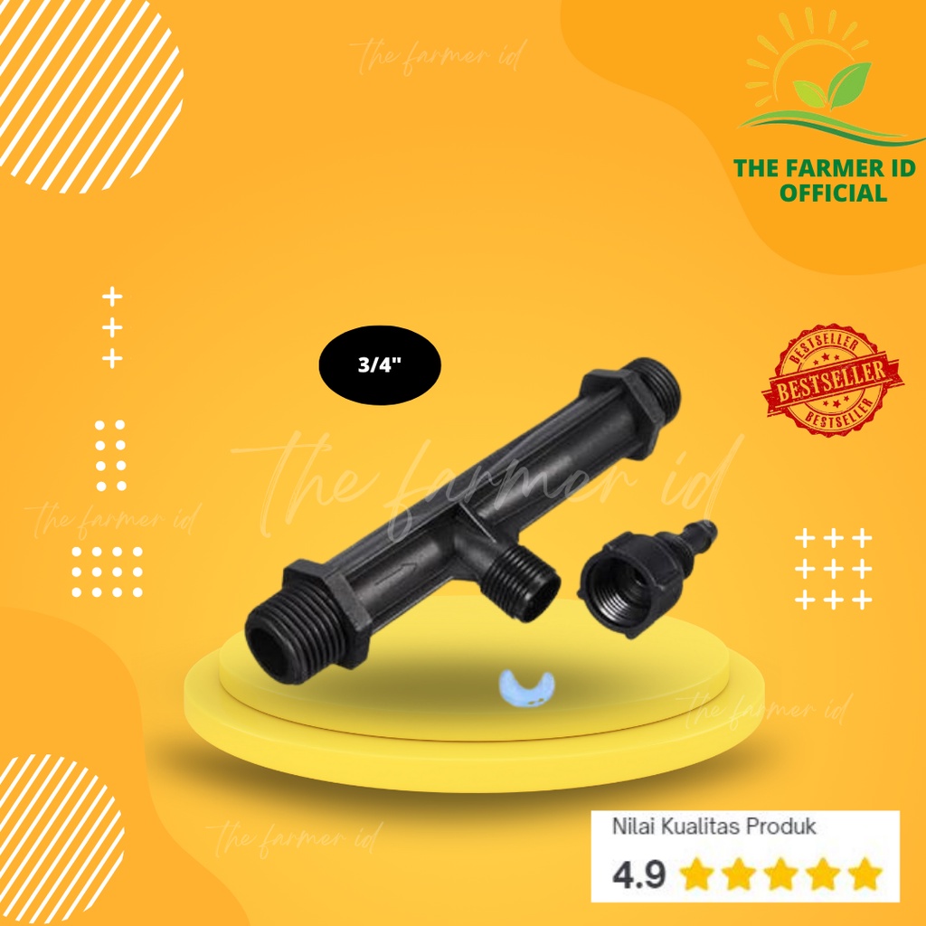 Jual Male Venturi Injektor 3/4 Inch Injector Pupuk / Oksigen Untuk ...