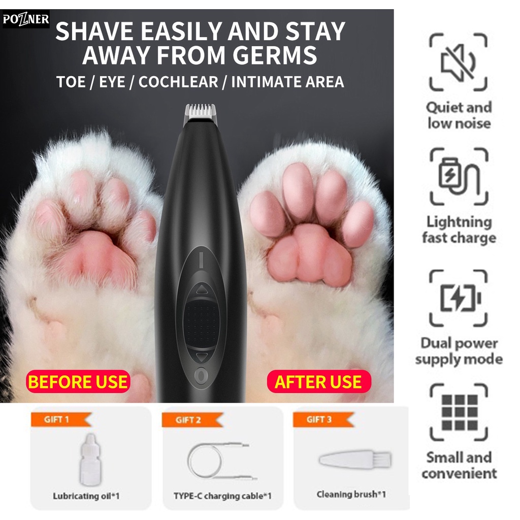 Jual Pet Trimmer Paw - Alat Cukur Elektrik Telapak Kucing Anjing ...