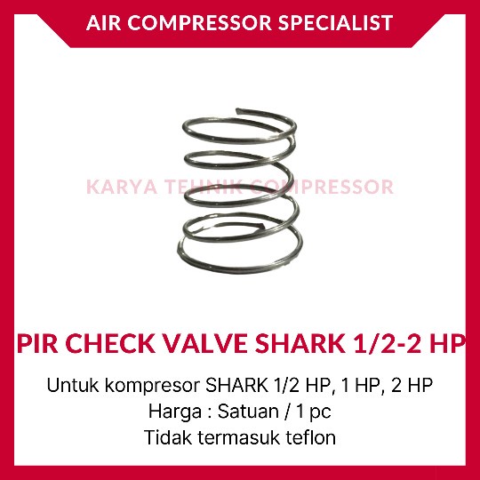 Jual Pir Isi Check Valve Kompresor Udara SHARK 1/2 HP 1 HP 2 HP ...