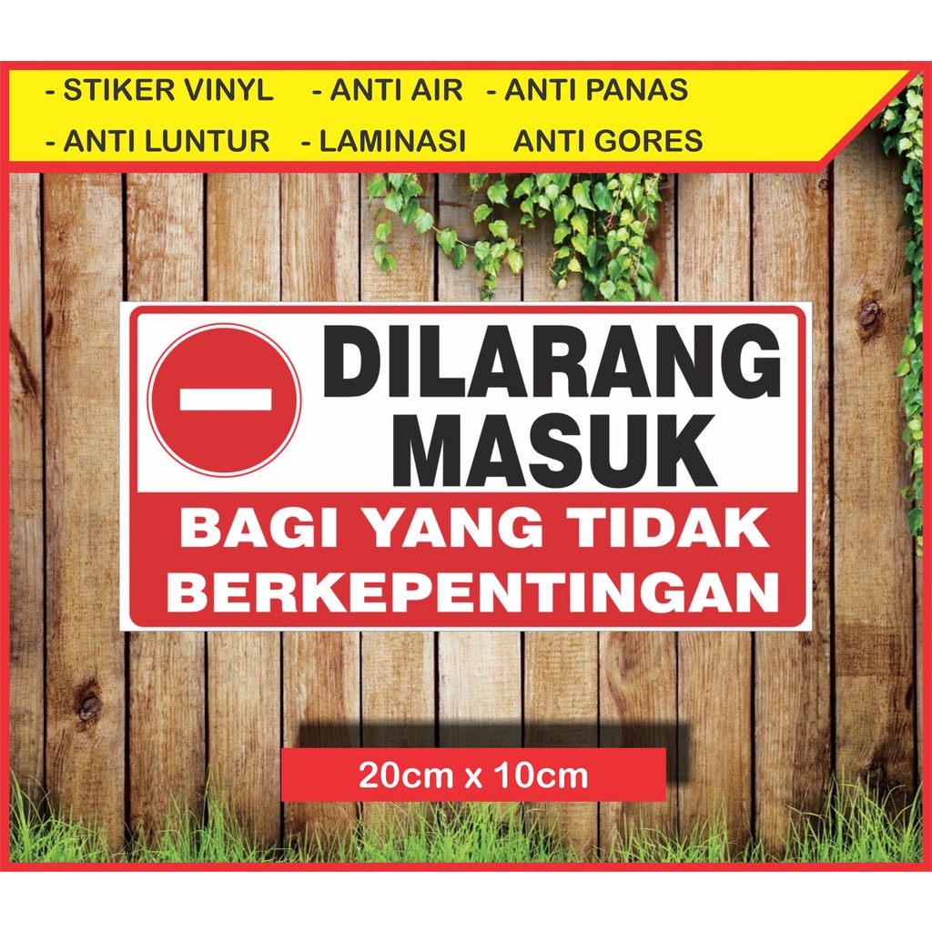 Jual STIKER DILARANG MASUK BAGI YANG TIDAK BERKEPENTINGAN | Shopee ... Jual STIKER DILARANG MASUK BAGI YANG TIDAK BERKEPENTINGAN | Shopee ...
