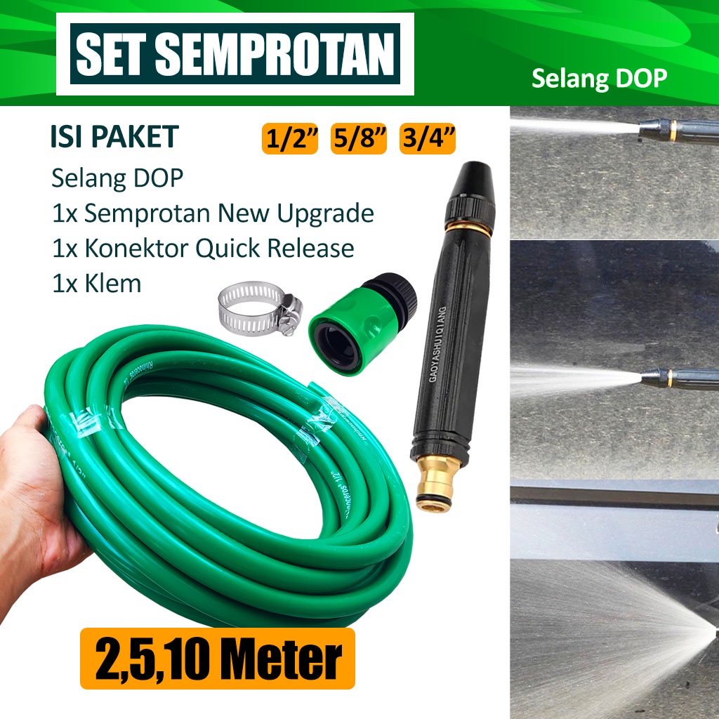 Jual Semprotan Air Lurus Nozzle New Upgrade Dapat Di Atur Set Semprotan ...