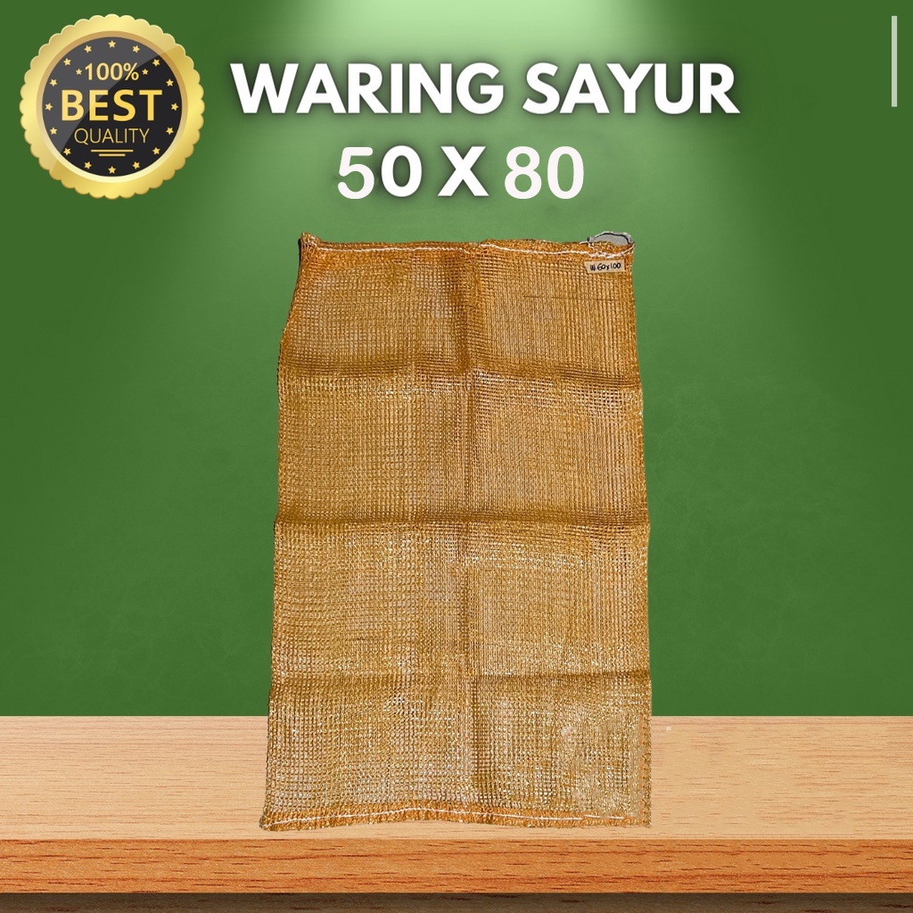 Jual 25pcs karung waring sayur dan buah 50x80 kapasitas max 40kg ...