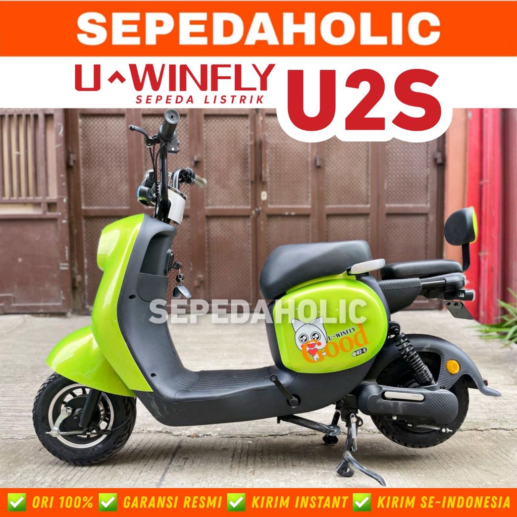 Jual Sepeda Motor Listrik UWINFLY U2S Electric E Bike 800 Watt | Shopee Indonesia