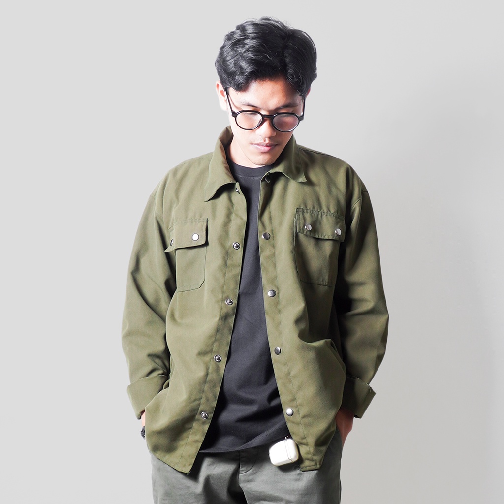 Jual Prodigo * Prambanan Army Kemeja Lengan Panjang | Kemeja Pria ...