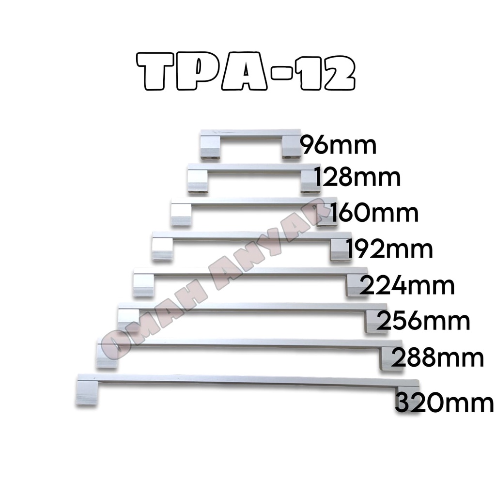 Jual Handle Aluminium Pegangan Tarikan Laci Lemari Mebel Kitchen Set ...