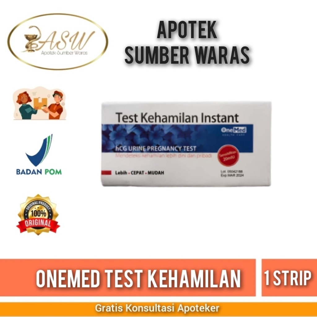 Jual TEST KEHAMILAN ONEMED SRIP / TEST PACK ONEMED STRIP | Shopee Indonesia