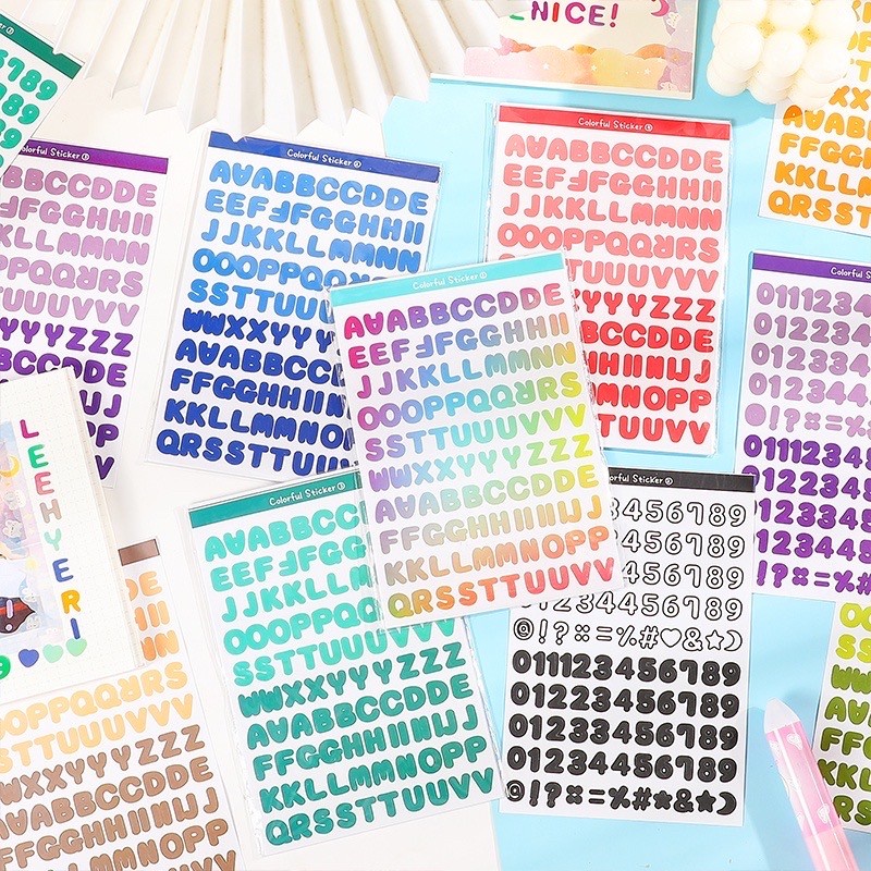 Jual 6 Lembar / Pack Alphabet Deco Decoration Sticker Stiker Deco Huruf ...