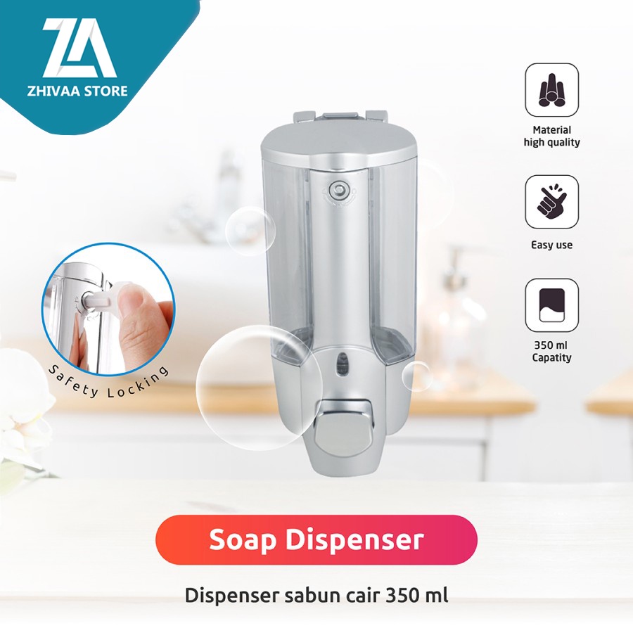 Jual Tempat Sabun Cair / Hand Sanitizer Tempel Tabung Dispenser Soap ...
