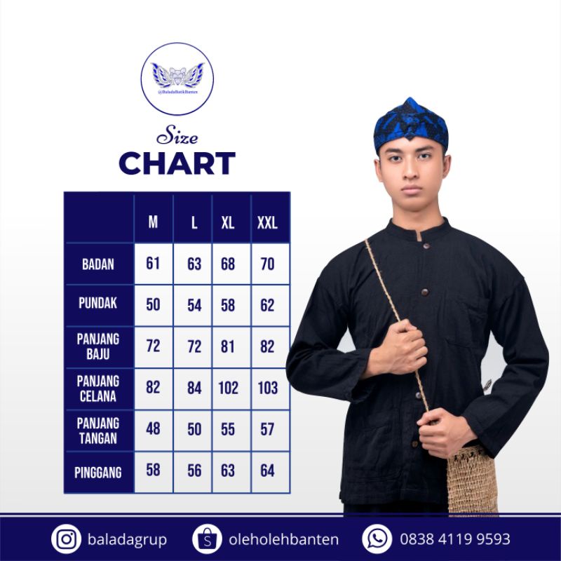 Jual Paket Baju Adat Pangsi Baduy (Atasan Koja Ikat) | Shopee Indonesia