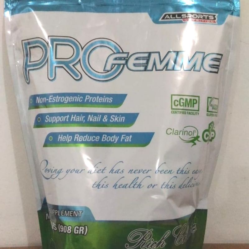 Jual Pro Femme Whey Protein 2 Lb Rasa Cokelat | Shopee Indonesia