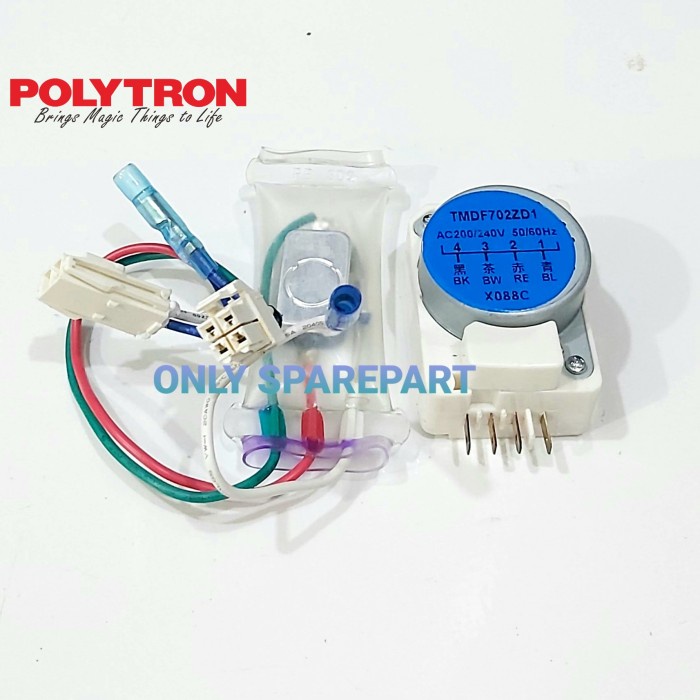 Jual Timer Timer Defrost Bimetal Fuse Kulkas Polytron 2 Pintu 1 Set ...