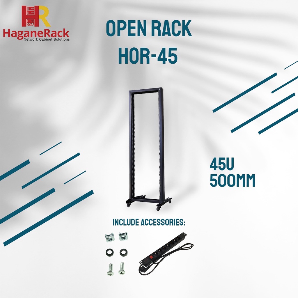 Jual HAGANE OPEN RACK SERVER 45U HOR-45 | Shopee Indonesia