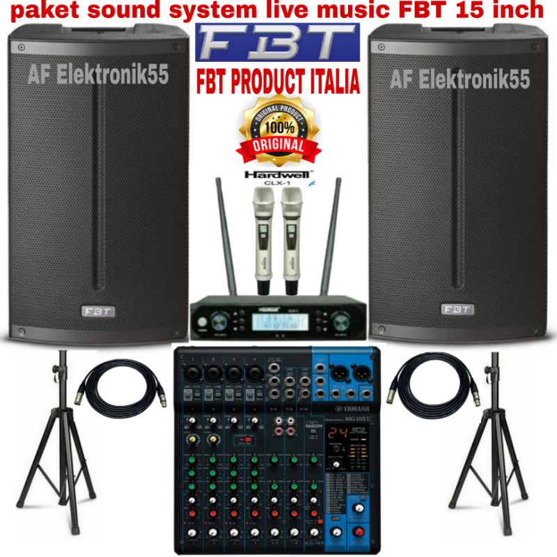 Jual Paket Sound System FBT 15 Inch + Mixer Yamaha Original | Shopee ...