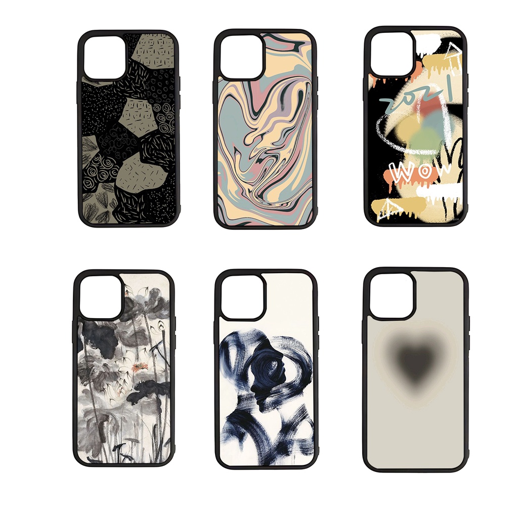 Jual (RJ58) Casing Pattern Aesthetic Glossy Custom Case All Type ...