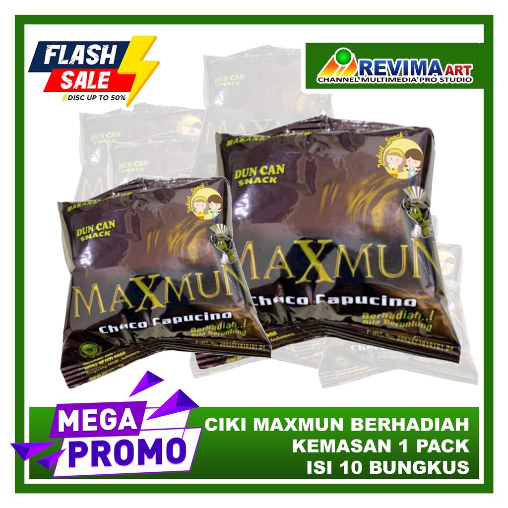 Jual Snack Ciki MAXMUN Berhadiah Kemasan 1 Pack isi 10 bungkus | Shopee ...