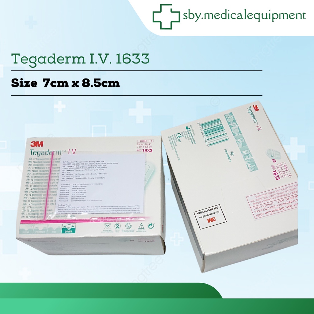 Jual 3M Tegaderm IV 1633 Tegaderm Infus Plester Transparant Box Isi ...