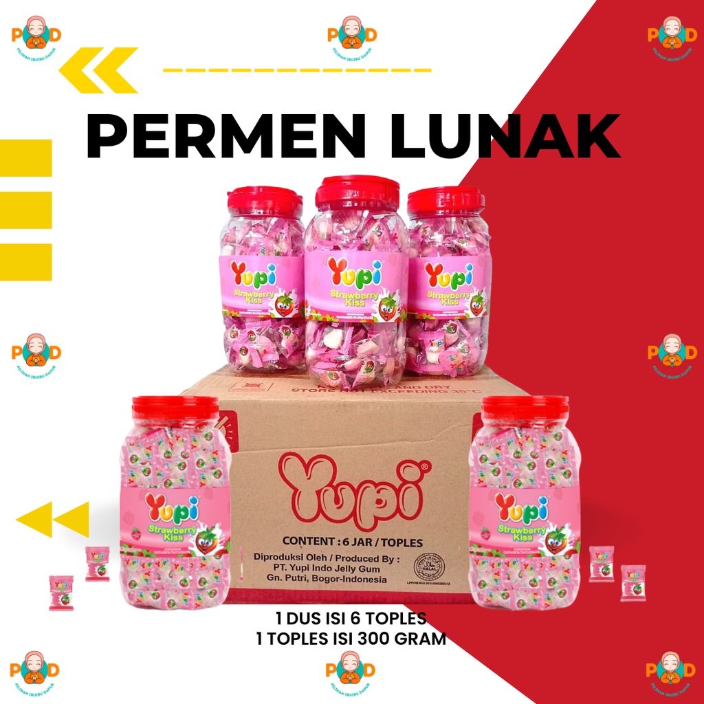 Jual PERMEN LUNAK YUPI 1 KARTON 6 TOPLES | Shopee Indonesia